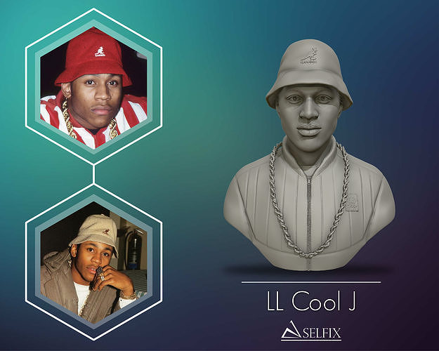 LL Cool J 3D model 3D printable | CGTrader