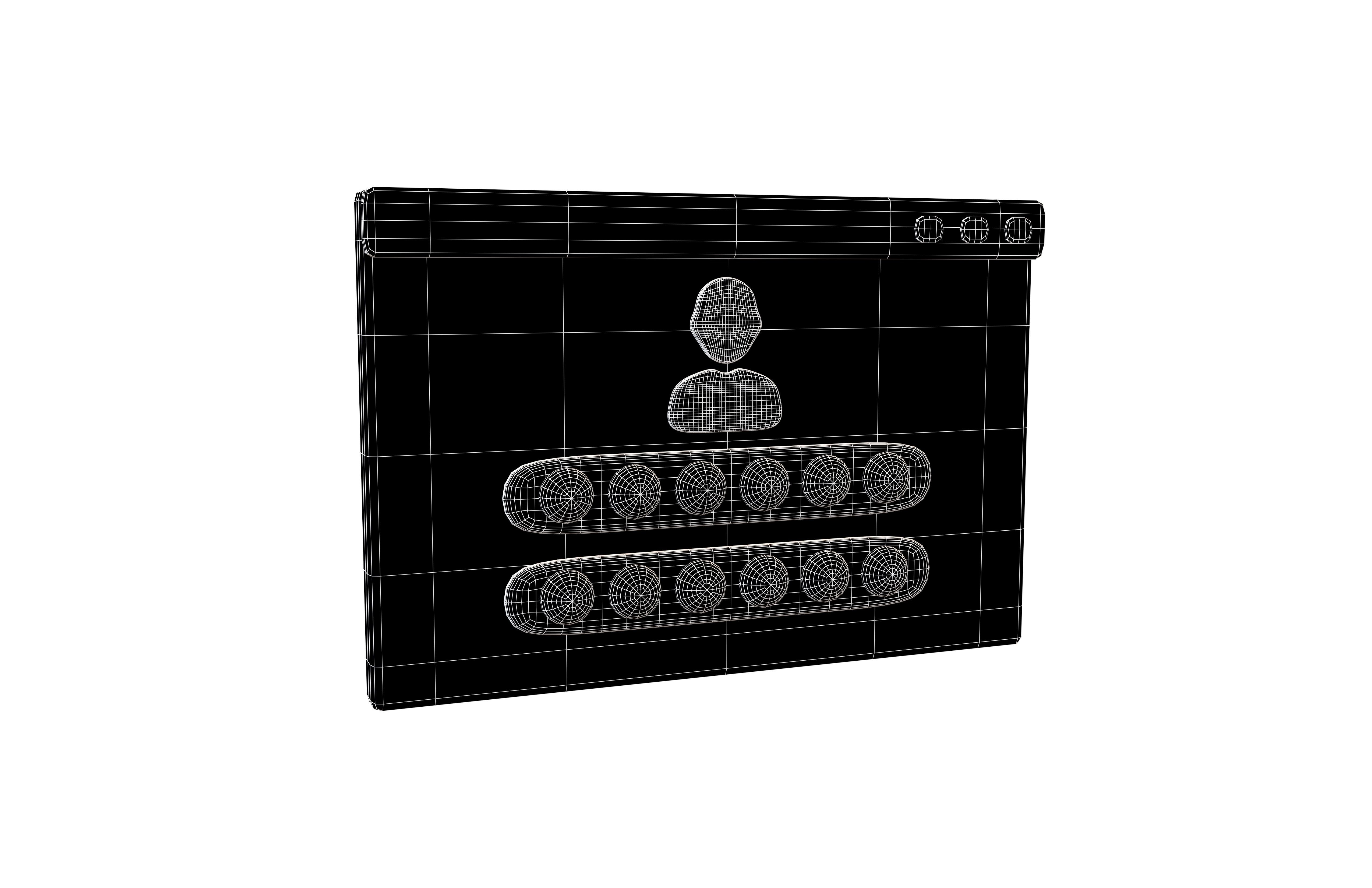 3D model Website Login Incorrect Password Icon v1 002 VR / AR / low ...