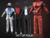 3D model Michael Jackson Set Of Four Outfit VR / AR / low-poly | CGTrader