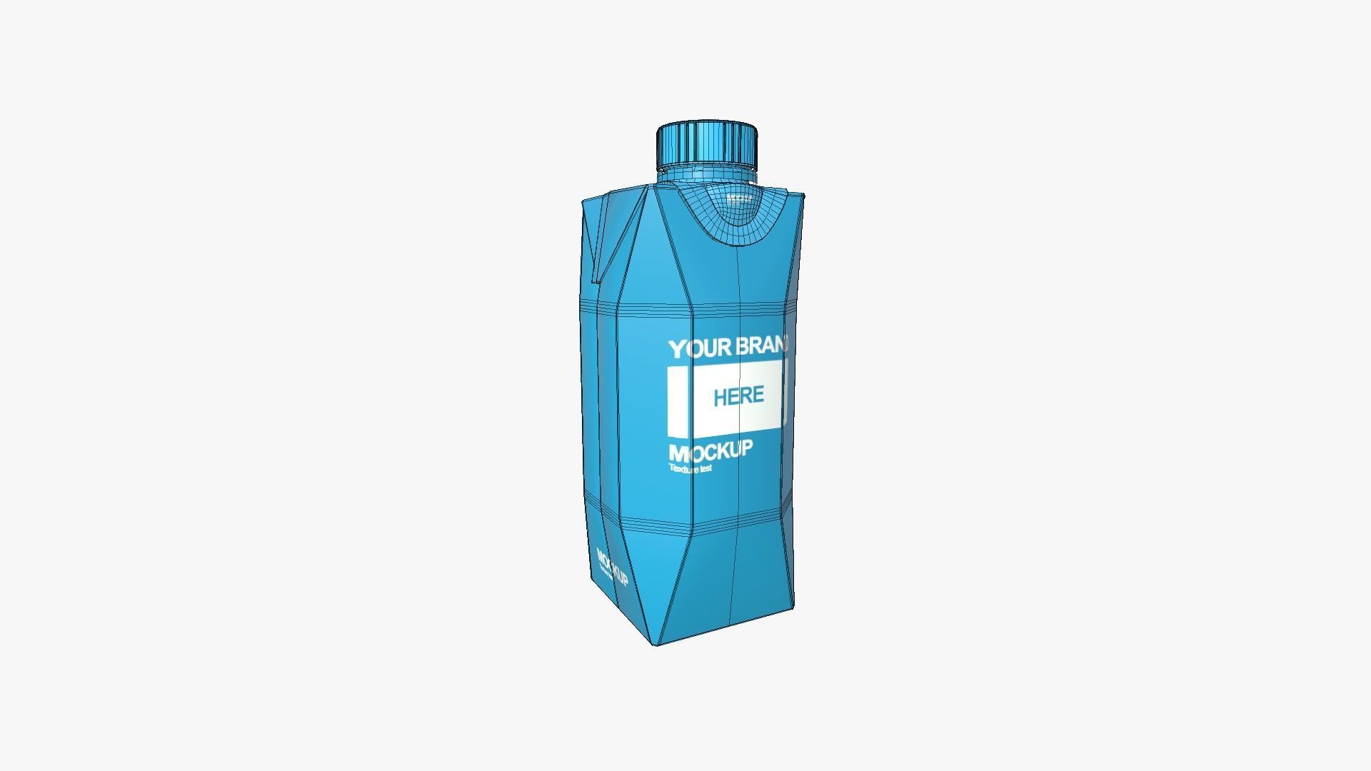 3D model Carton Package A01 - Blank Mock Up Basic Template VR / AR ...