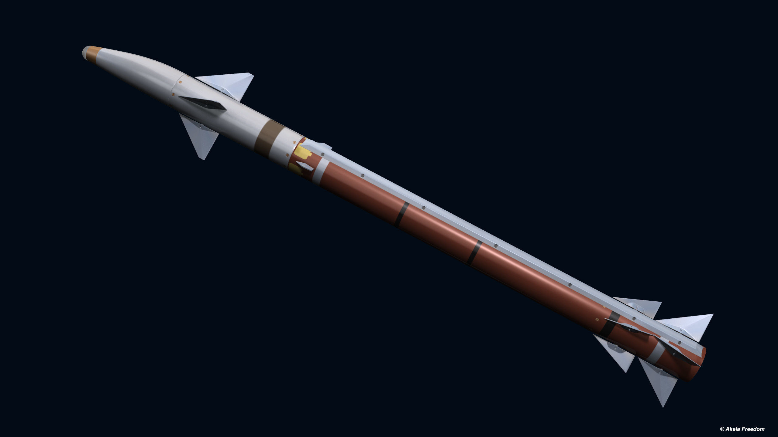 Stunner Missile for Davids Sling 3D model animated | CGTrader
