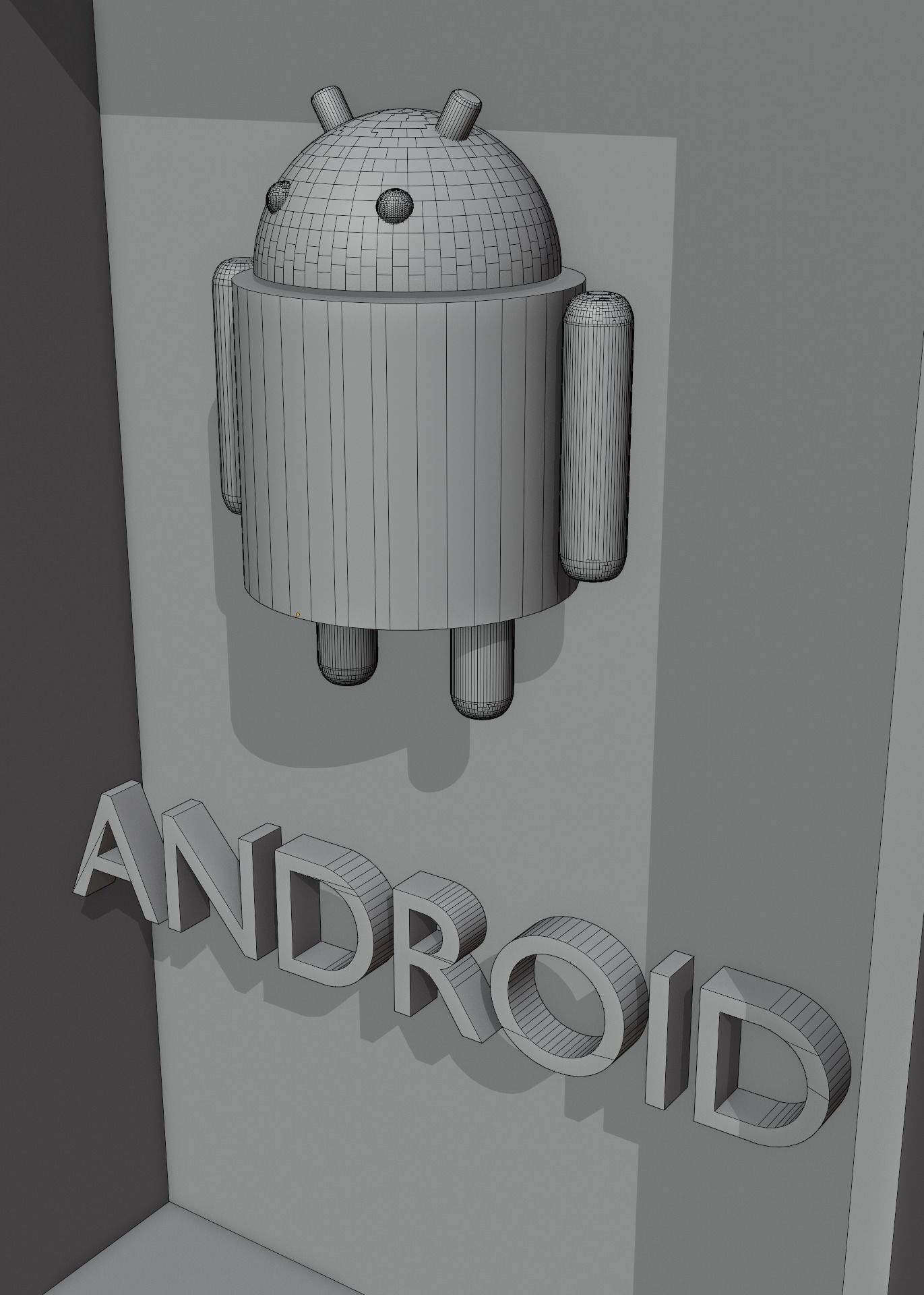 Android Robo Logo 3D model | CGTrader