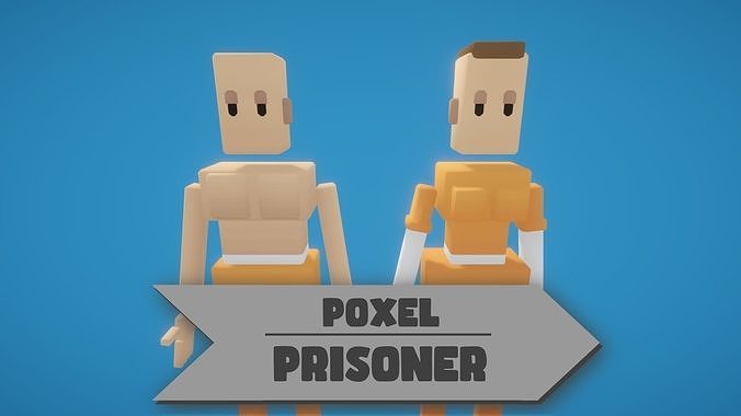3D model Poxel - Prisoner Characters - Rigged VR / AR / low-poly | CGTrader