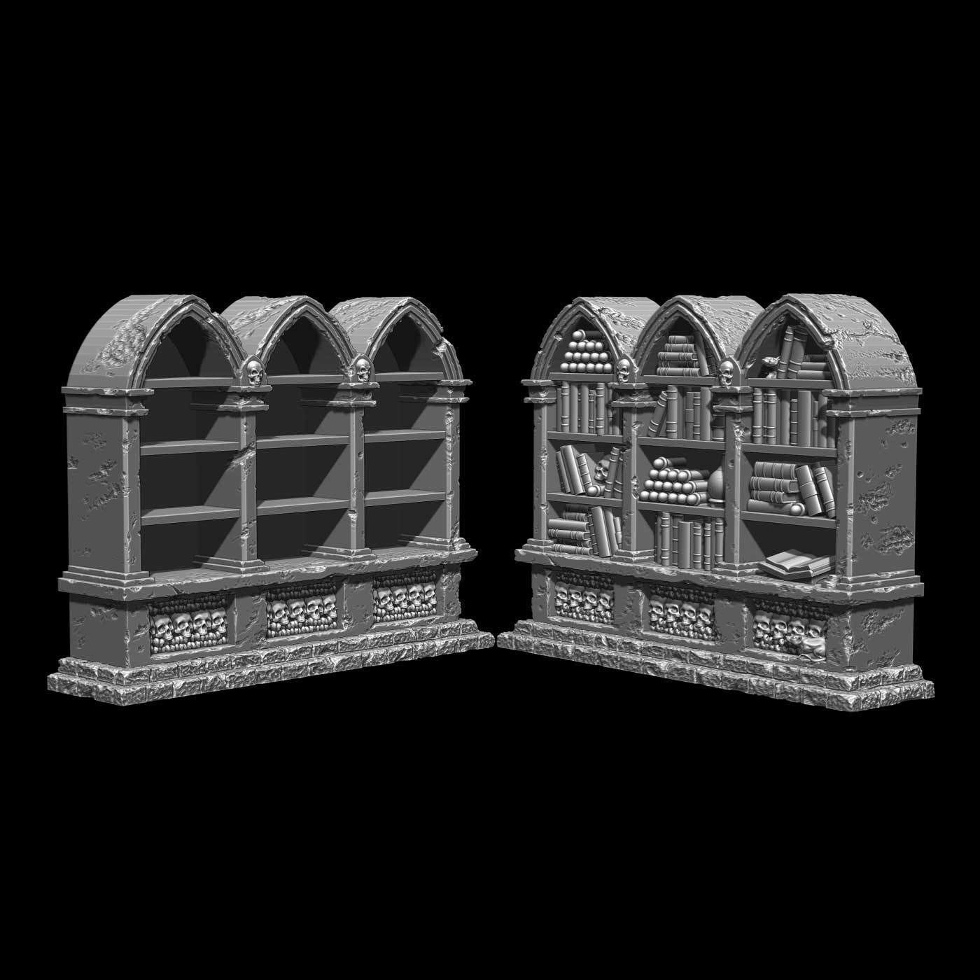 LegendGames Arcane Bookcase set 3D model 3D printable | CGTrader