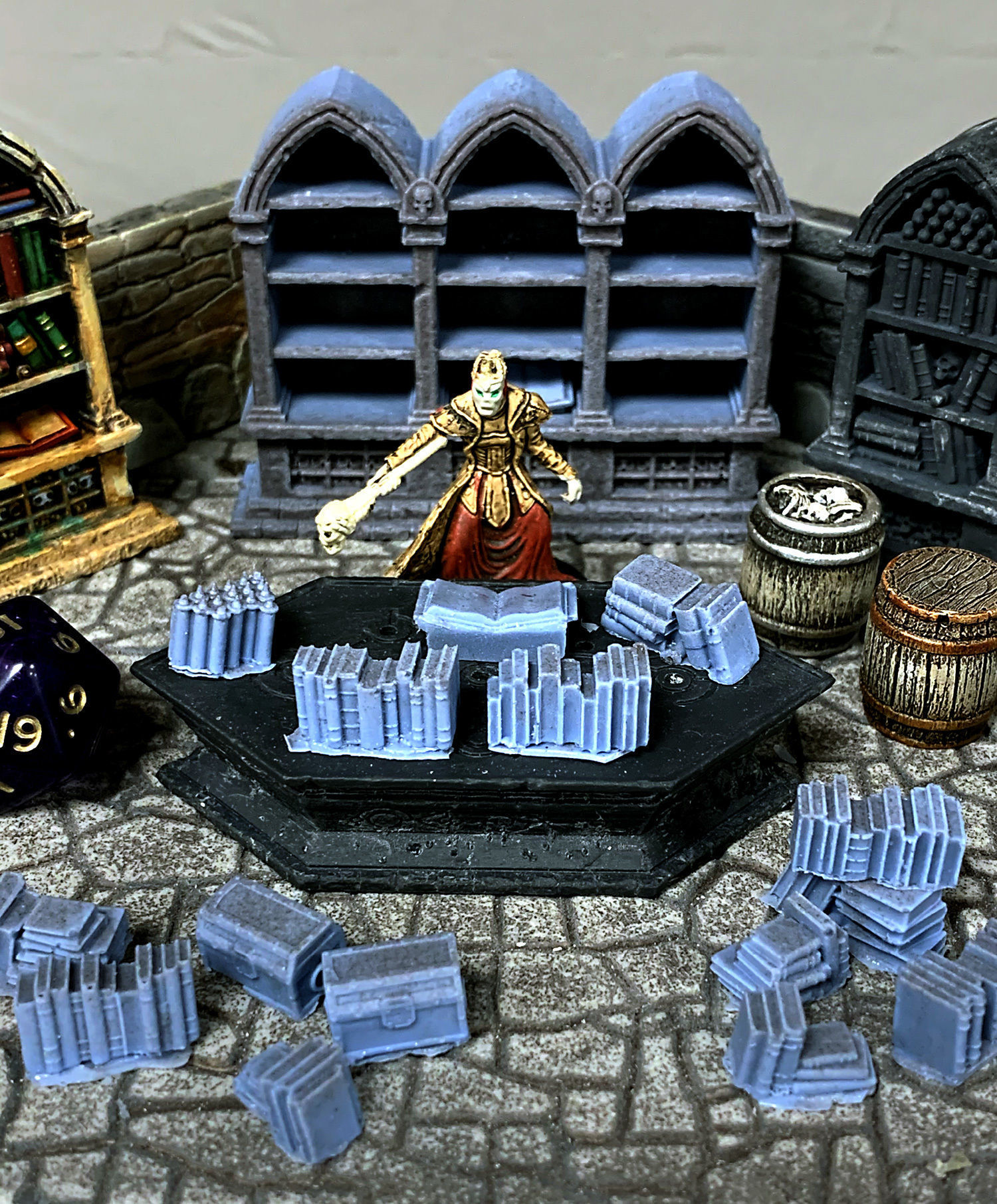 LegendGames Arcane Bookcase set 3D model 3D printable | CGTrader