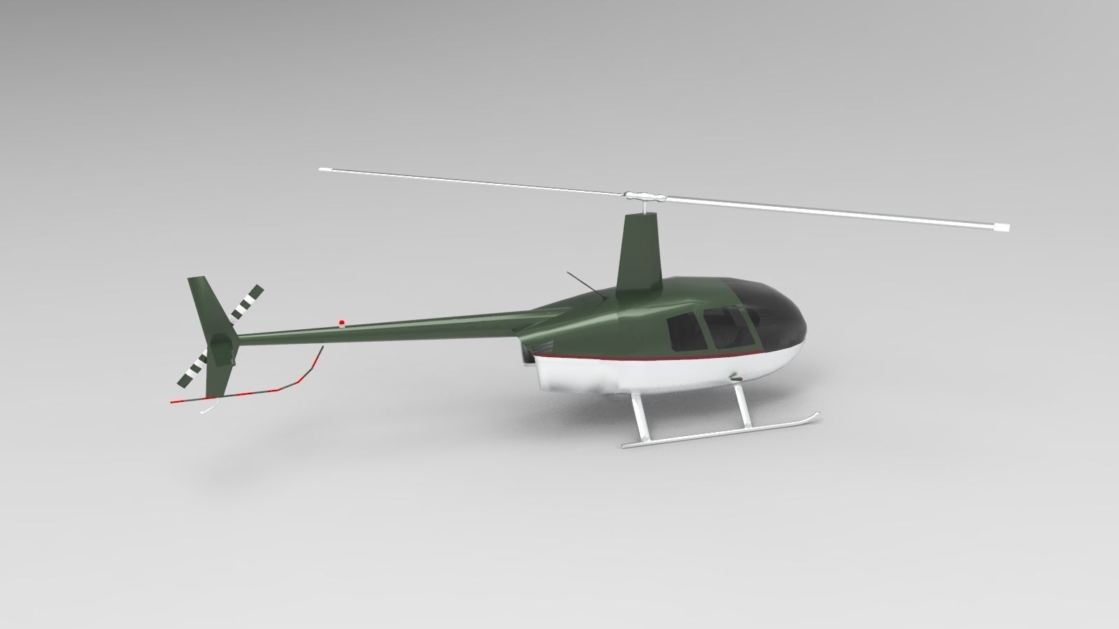 Robinson R44 Raven 3D model | CGTrader
