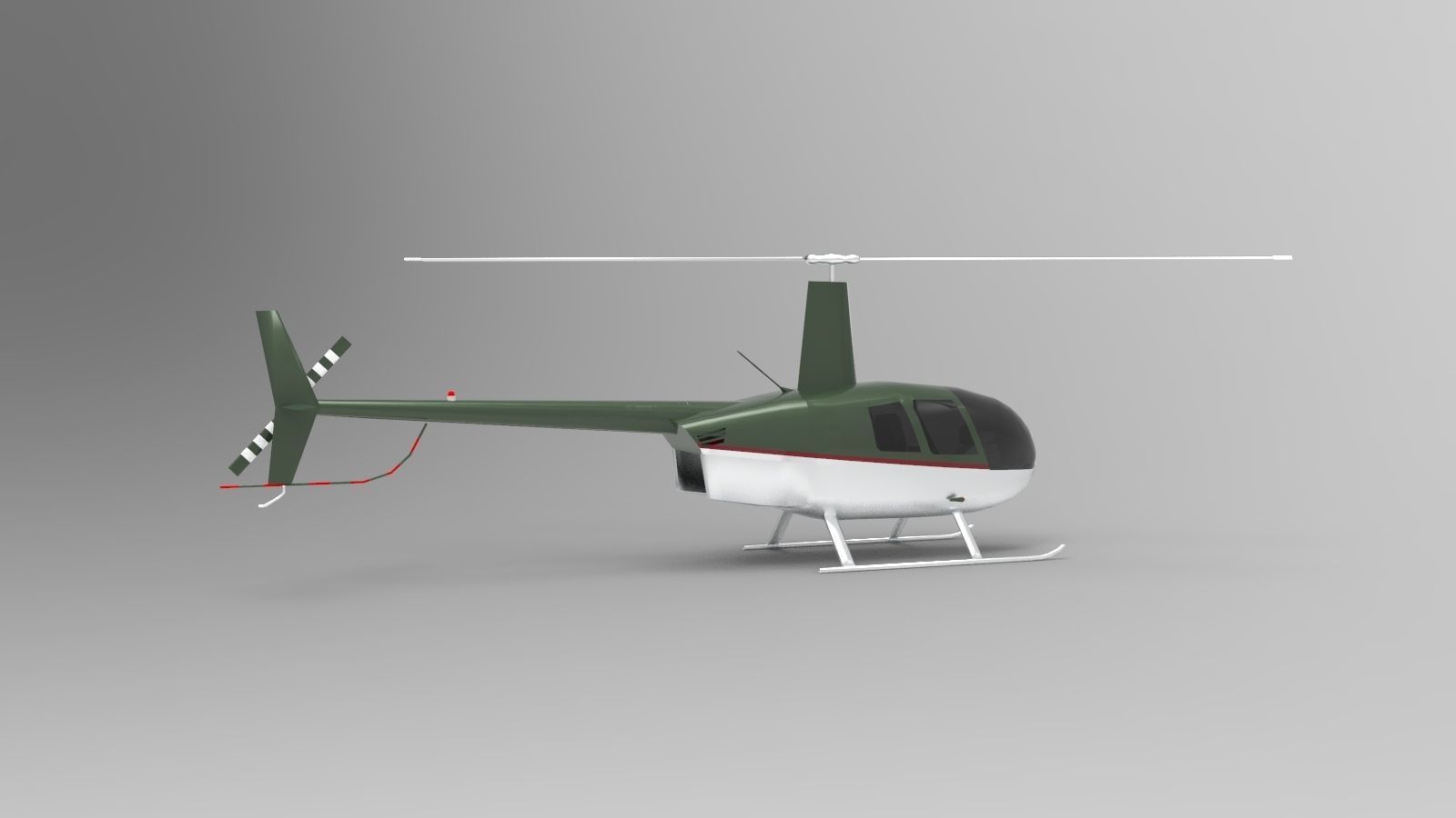 Robinson R44 Raven 3D model | CGTrader