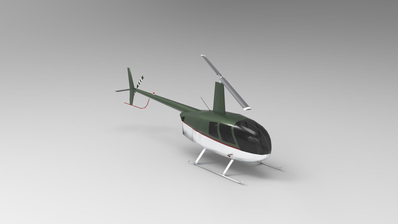 Robinson R44 Raven 3D model | CGTrader