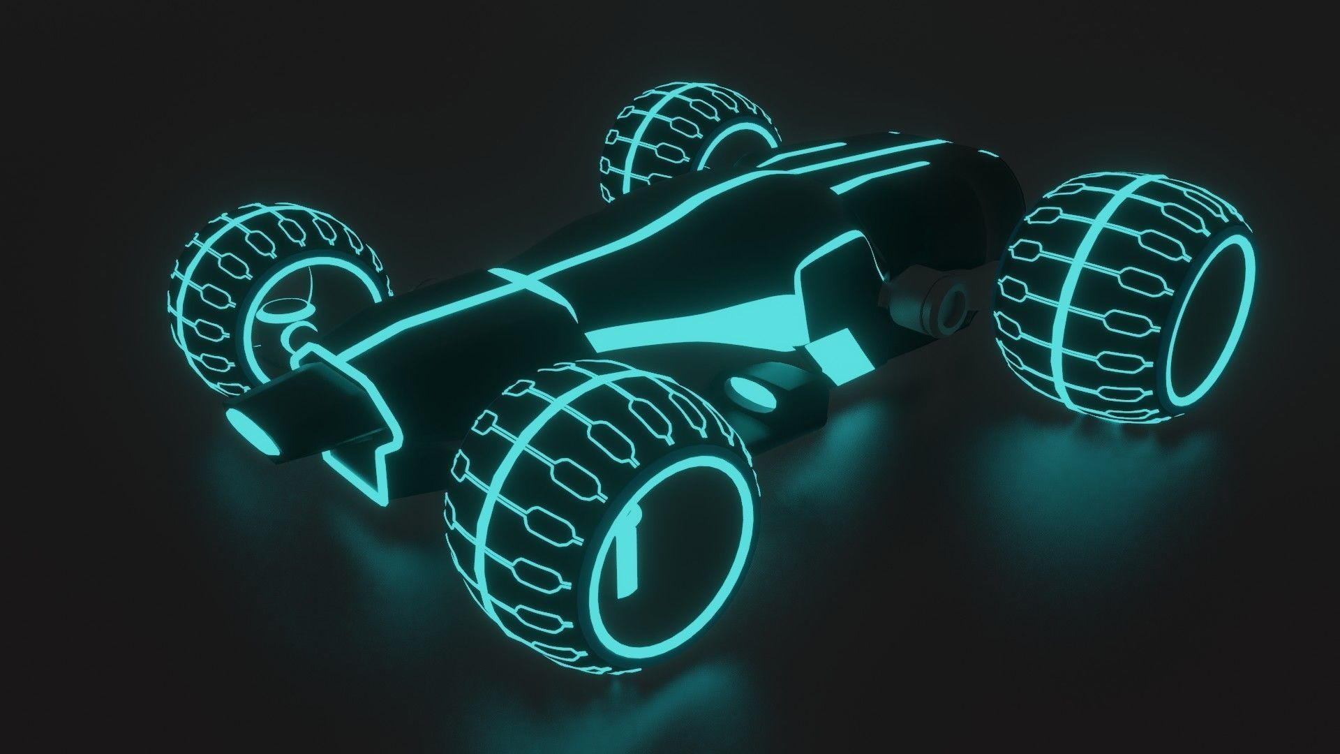 Sci-Fi car of Tron legacy light runner 3D model | CGTrader