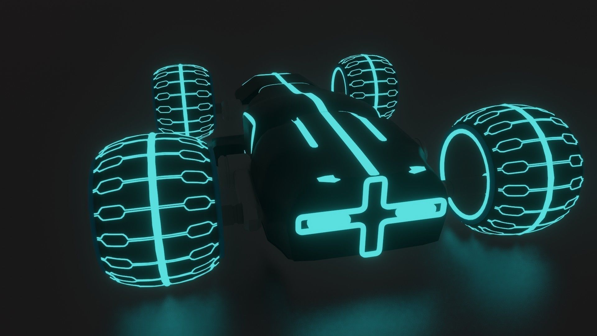 Sci-Fi car of Tron legacy light runner 3D model | CGTrader