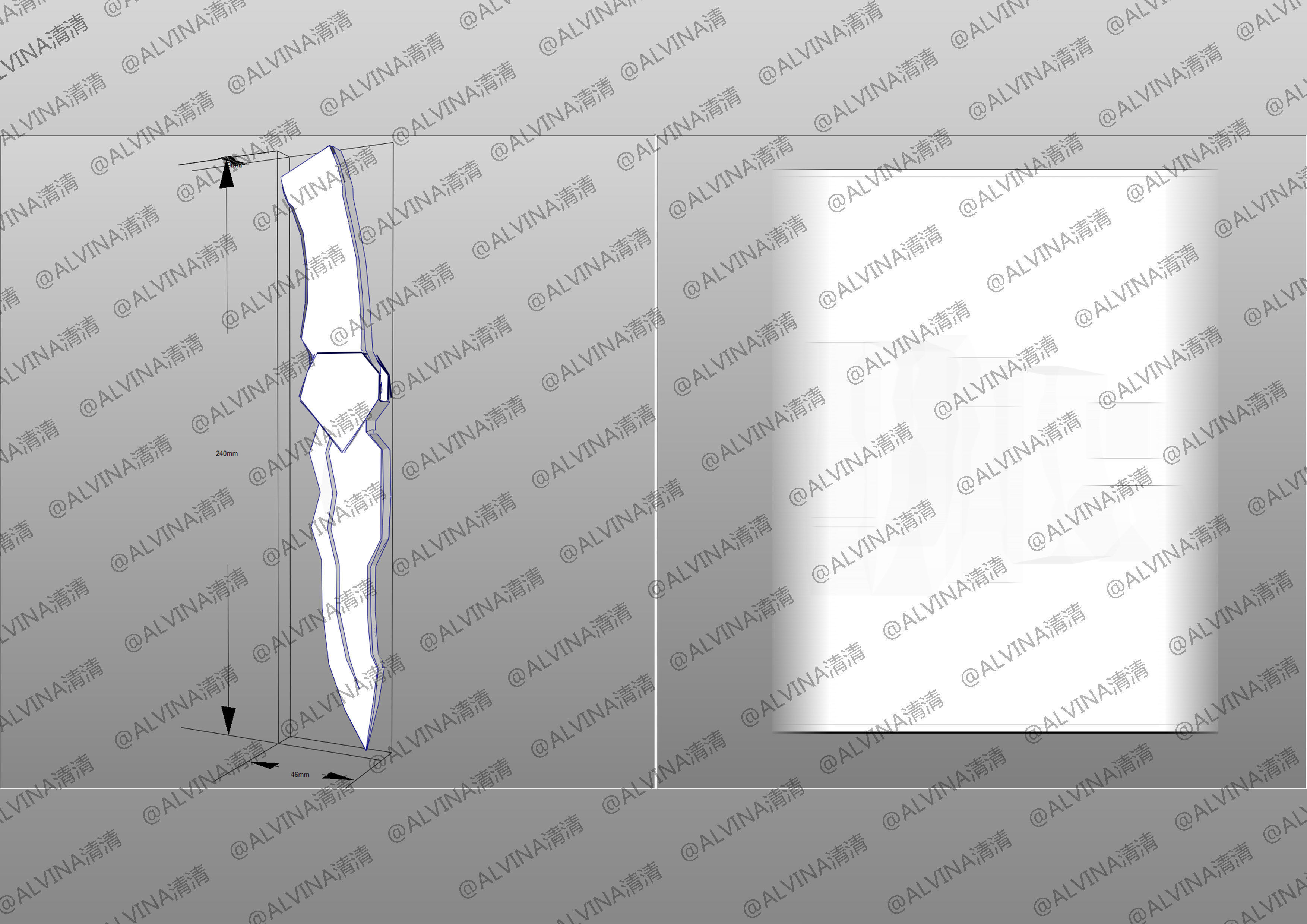 3D model Eva 01 Armadura Evangelion - Cosplay Pepakura Foam Template VR ...