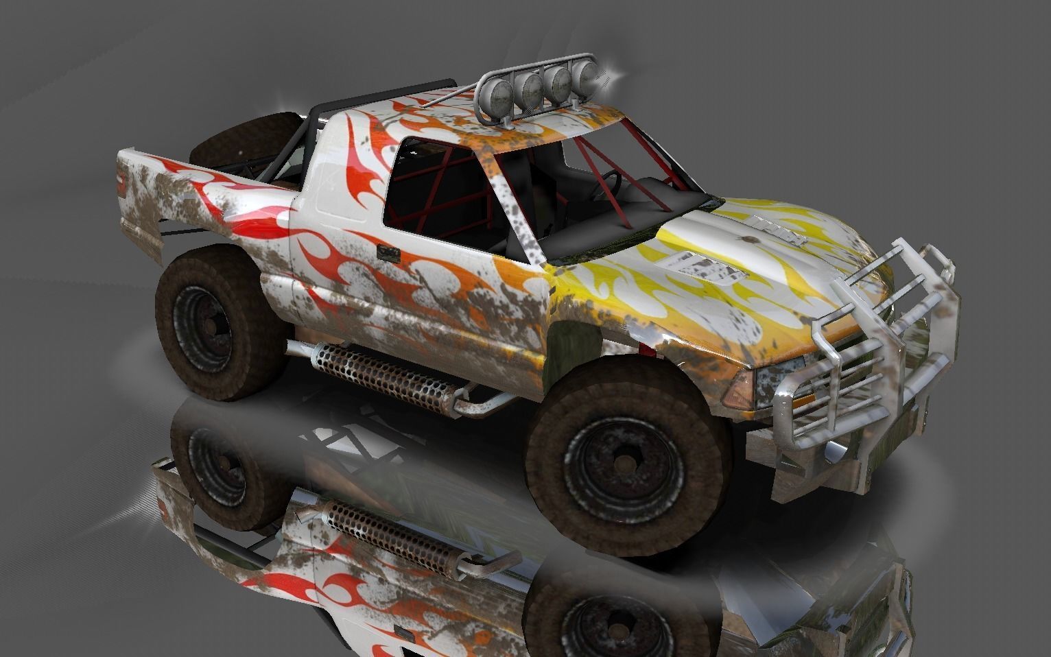 3D model Hilux Modified Truck - Monster Truck 3D model Game Ready VR ...