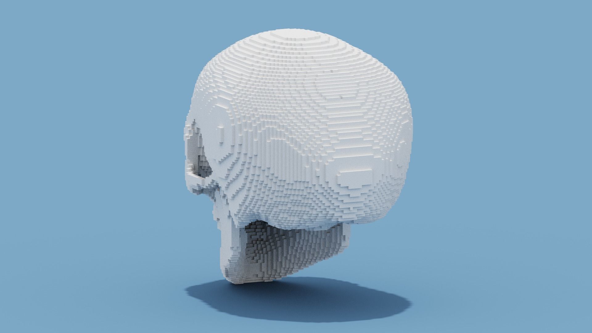 3D model Voxel Skull VR / AR / low-poly | CGTrader