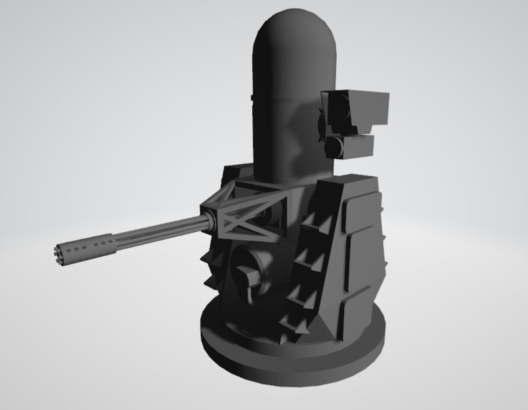 US MK-15 ANTI-AIRCRAFT GATLING GUN AA MACHINEGUN 3D model 3D printable ...