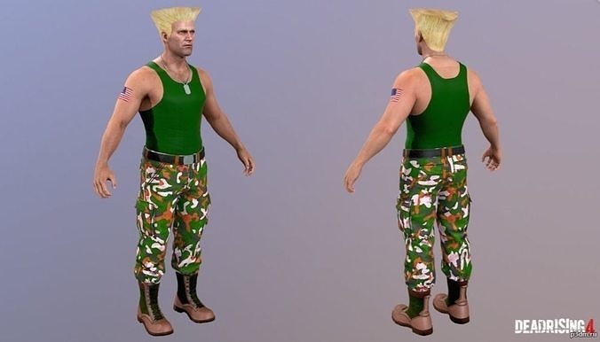 3D Model Frank Wests Guile Costume A Fusion of Heroes 3D model | CGTrader