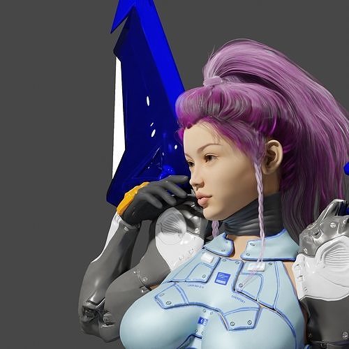 3D model Juli the Sci Fi Character VR / AR / low-poly | CGTrader