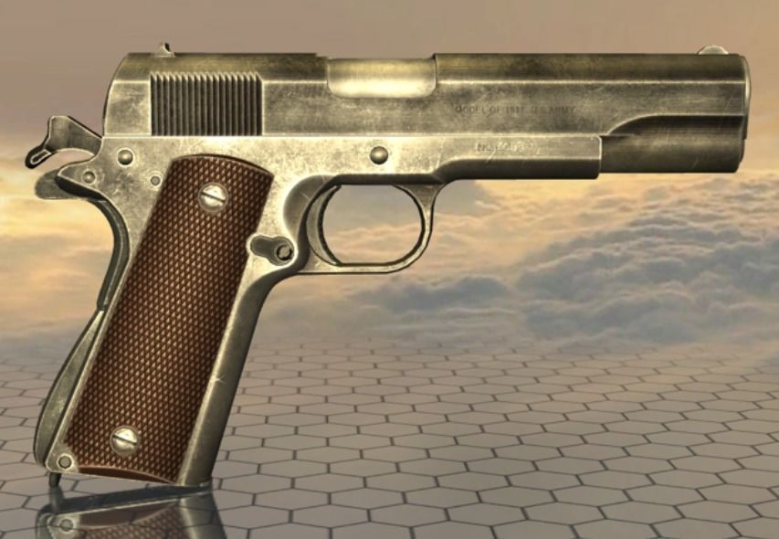 Customizable 3D Printed Replica Classic Colt M1911A1 Pistol 3D model ...