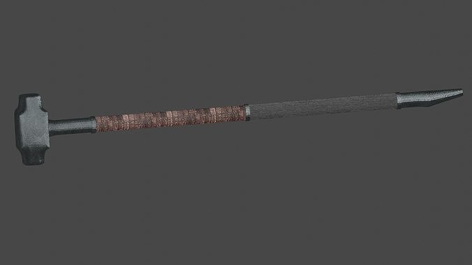 3D model Medieval Sledge Hammer VR / AR / low-poly | CGTrader