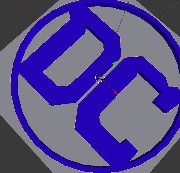 DC Logo 3D model | CGTrader