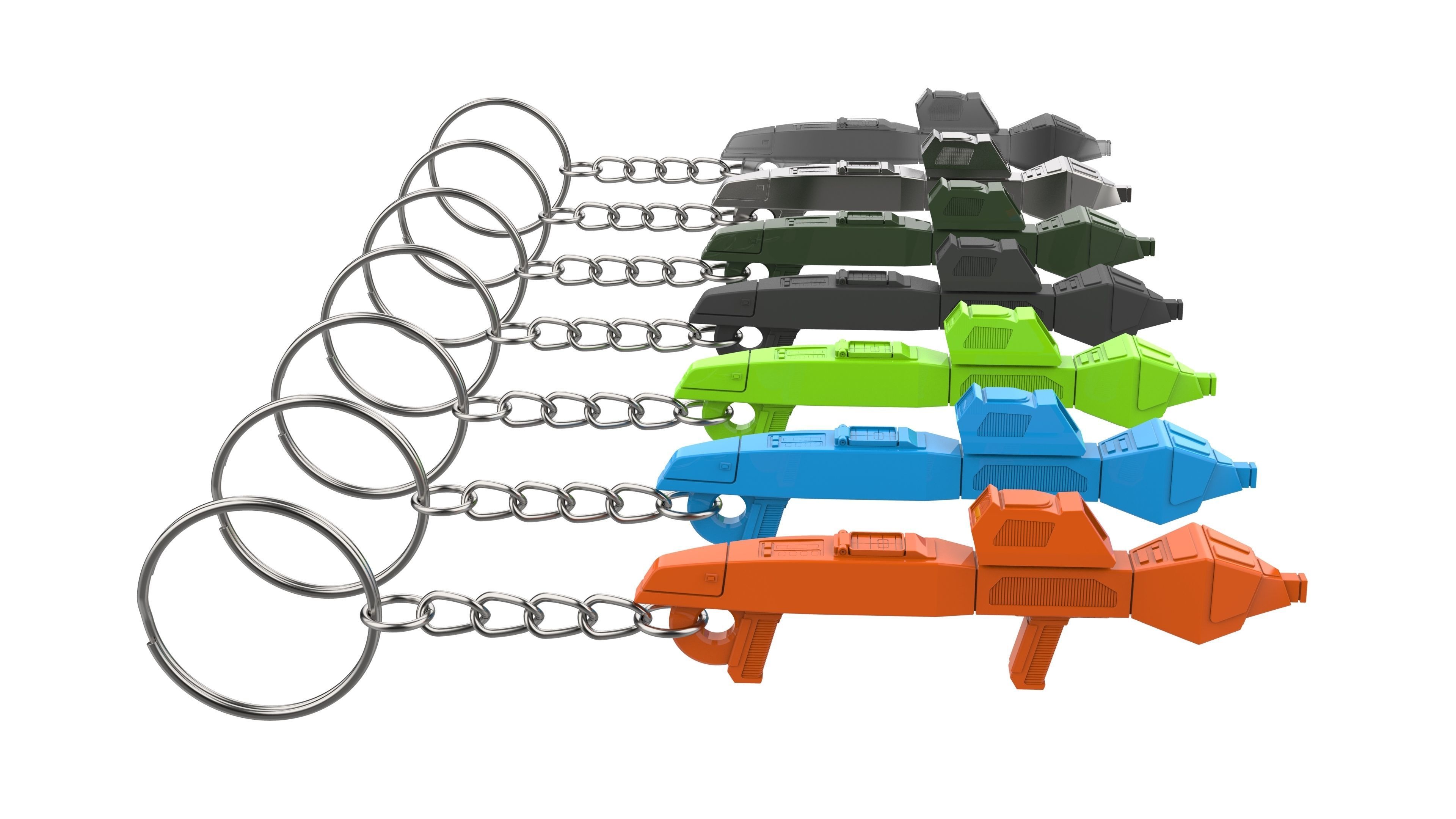 Keychain - Next Generation Type 3 Phaser - Star Trek - STL 3D model 3D ...