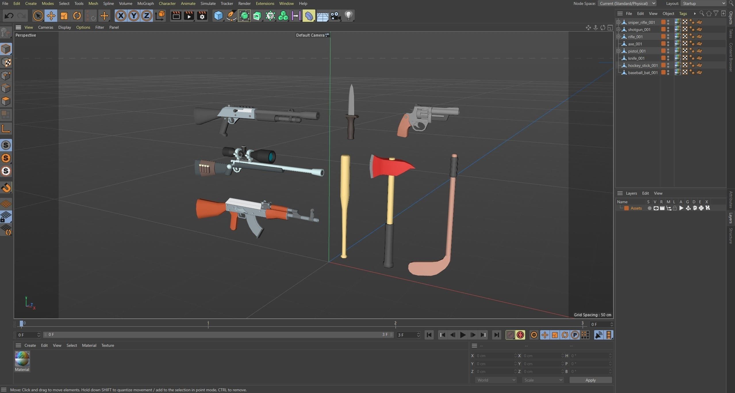 Weapons FREE free VR / AR / low-poly 3D model | CGTrader
