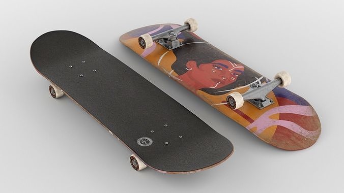 Skateboard Custom 3D model | CGTrader