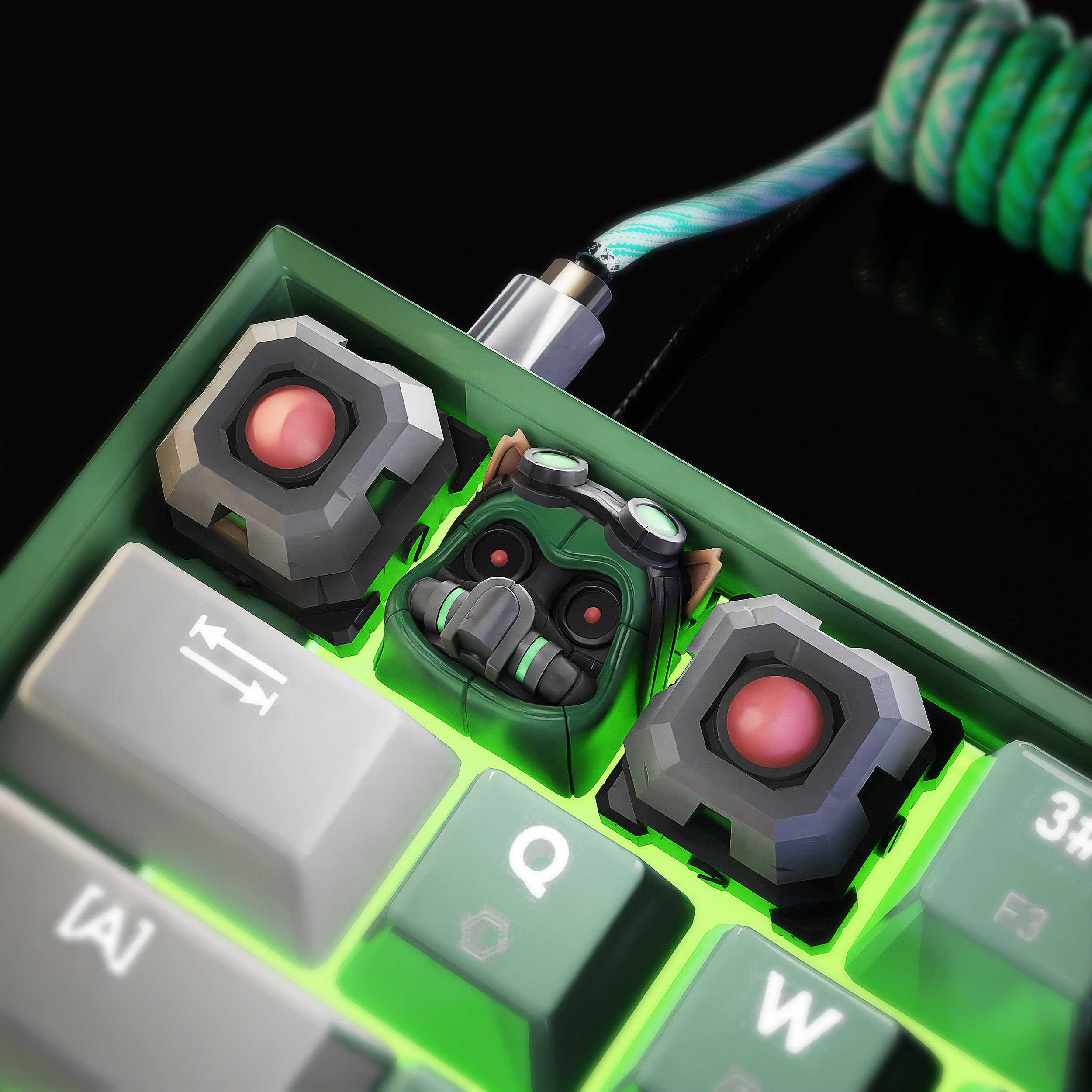 Teemo Omega Squad Keycaps - LOL - Mechanical Keyboard 3D model 3D ...
