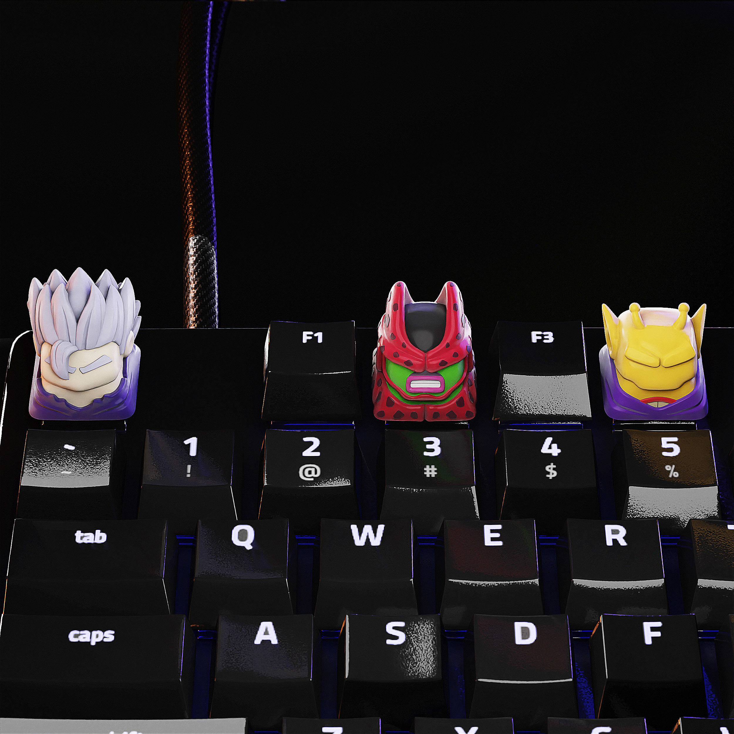 Dbz Keycaps Vol III - Dragon ball Super - Mechanical Keyboard 3D model ...