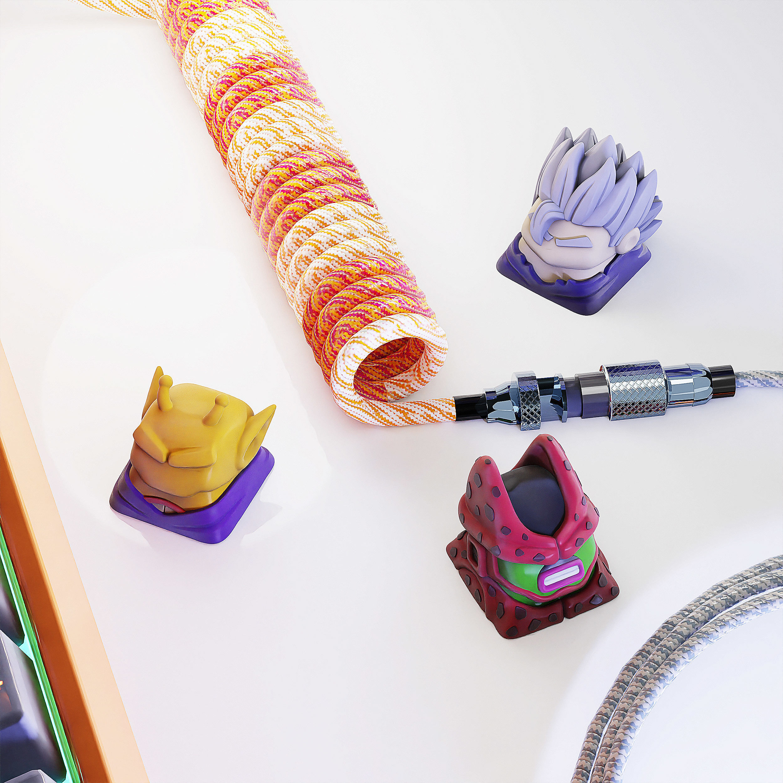 Dbz Keycaps Vol III - Dragon ball Super - Mechanical Keyboard 3D model ...