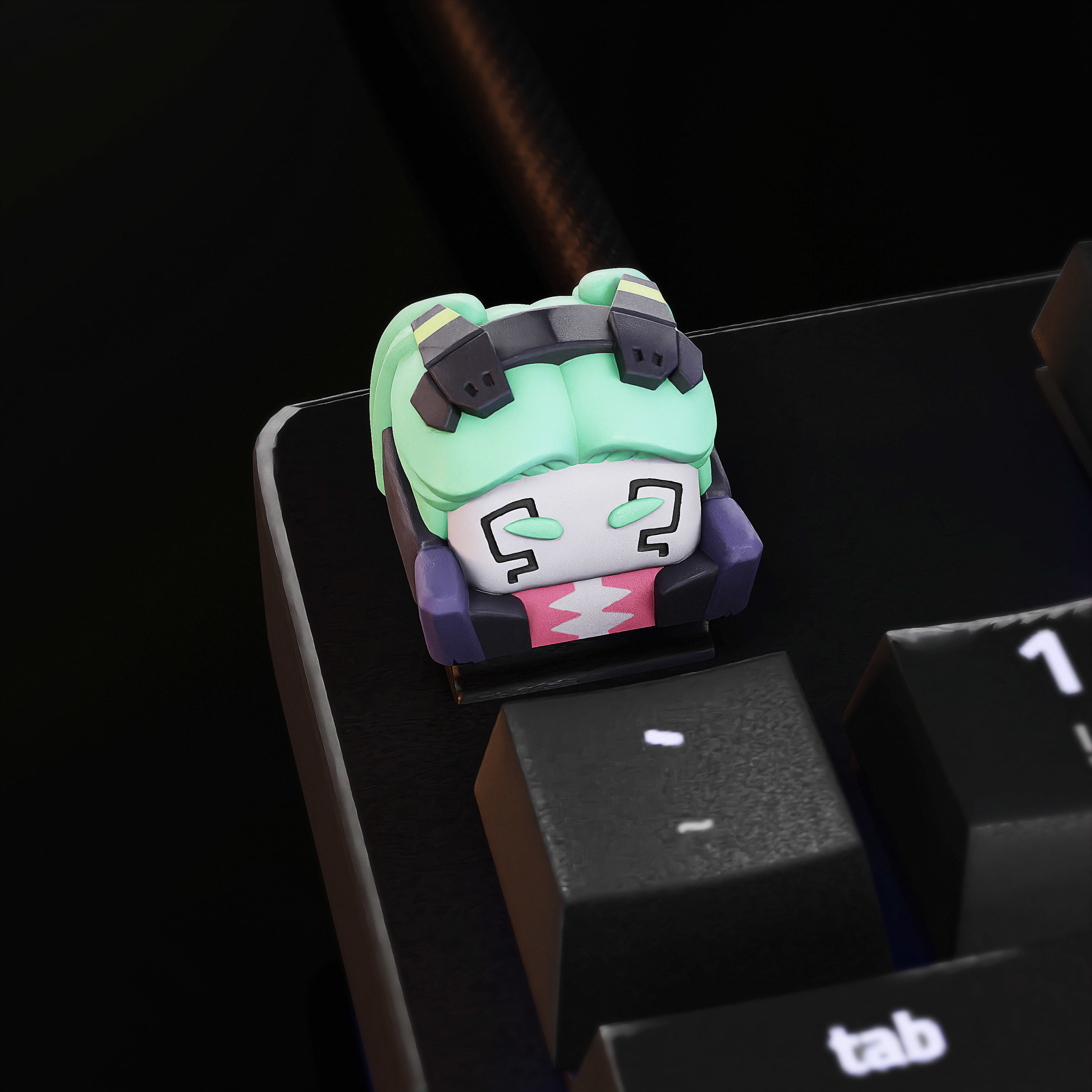 Cyberpunk Edgerunners Keycaps - Mechanical Keyboard 3D model 3D ...