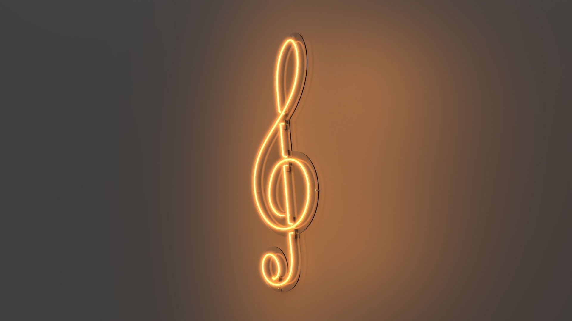 Music Note 1 - Neon Sign 3D model | CGTrader