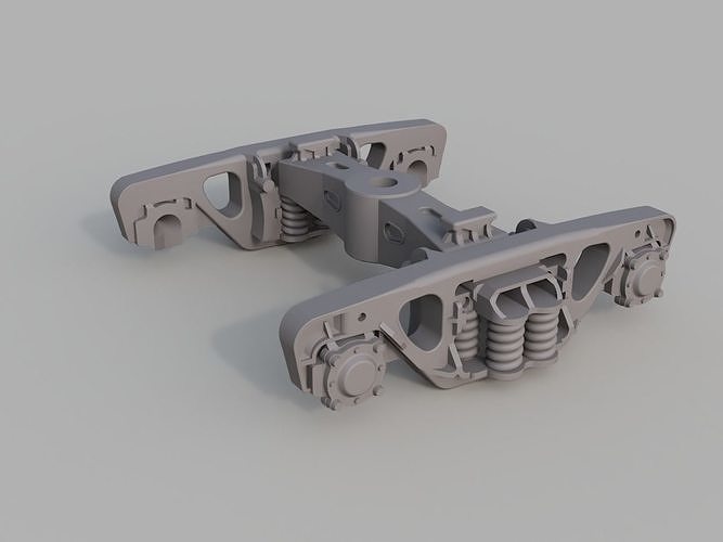 HO scale model of a train bogie for resin printing free 3D model 3D printable | CGTrader