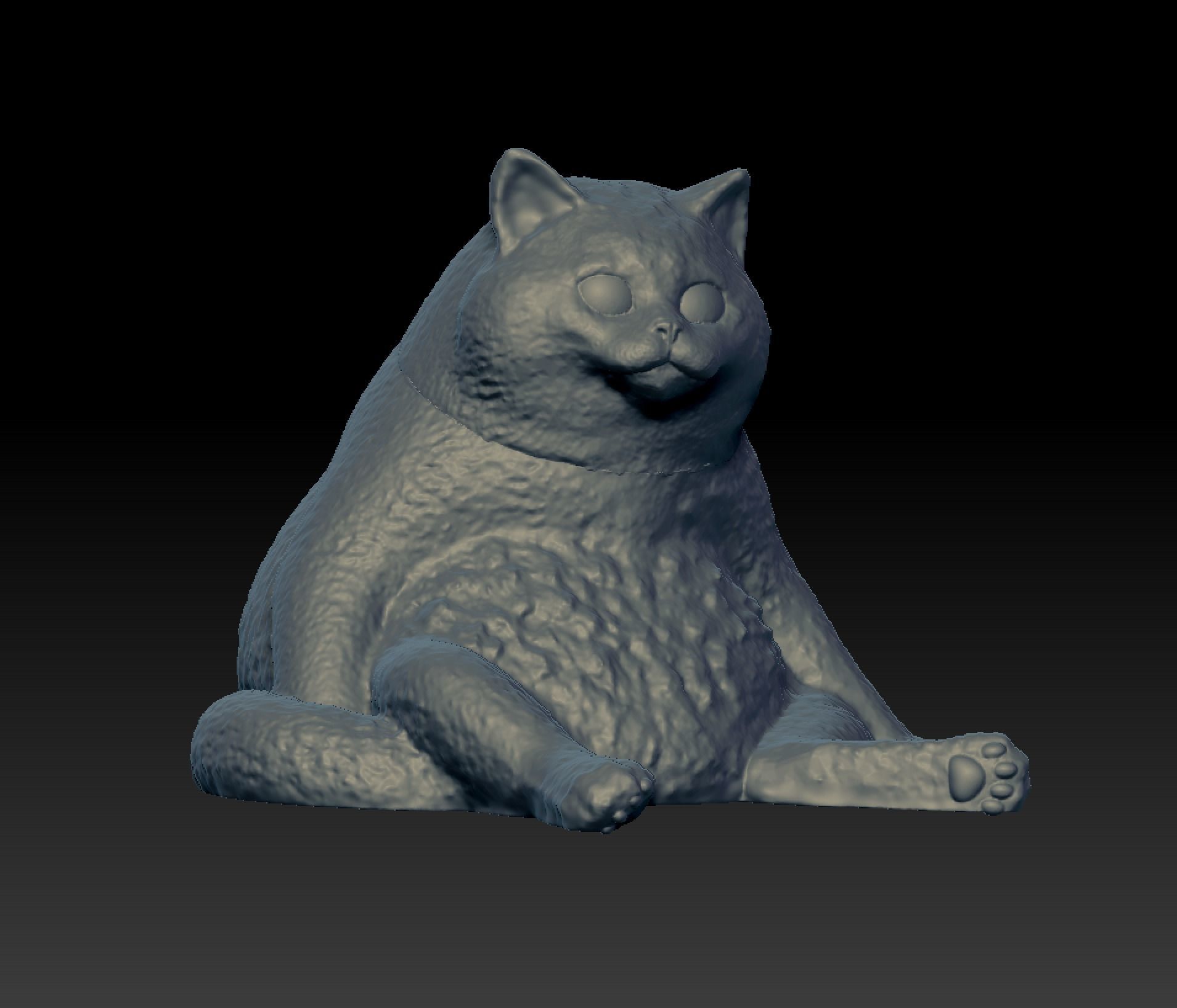 Fat Cat Meme Scan 3D model 3D printable | CGTrader