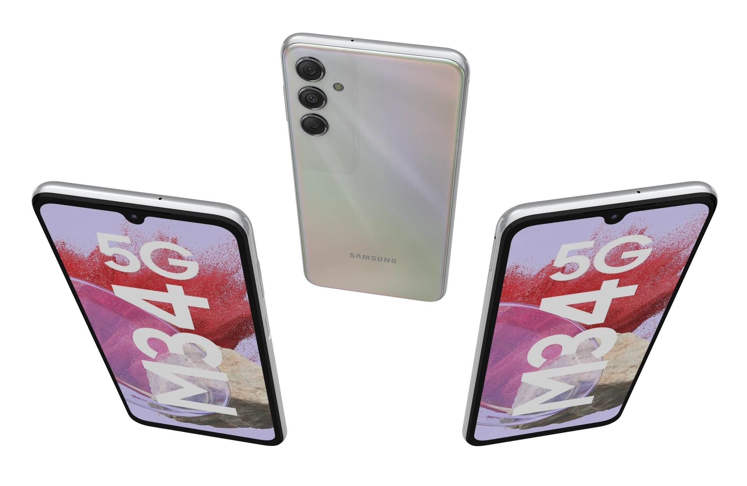 Samsung Galaxy M34 5G White 3D model | CGTrader