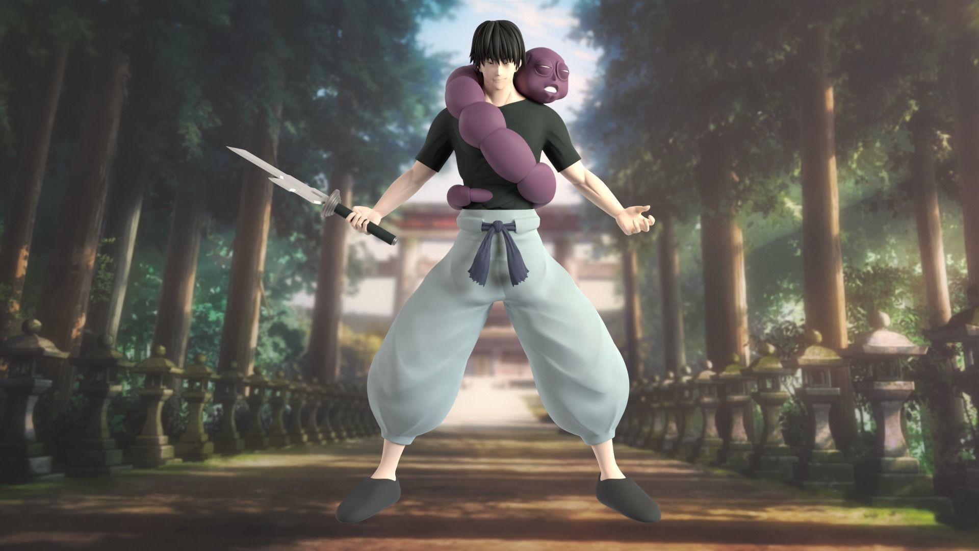 Toji Fushiguro - Jujutsu Kaisen 3D model rigged | CGTrader