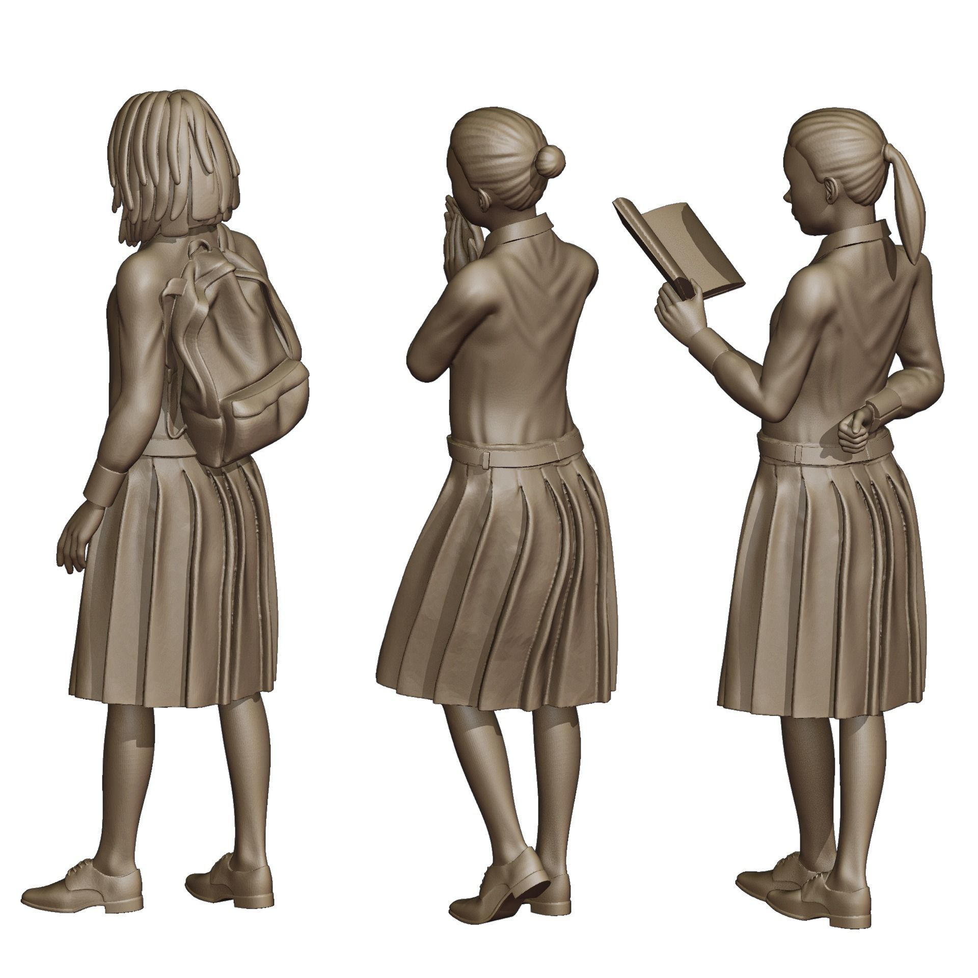 Students Diorama Pack 3D model 3D printable | CGTrader