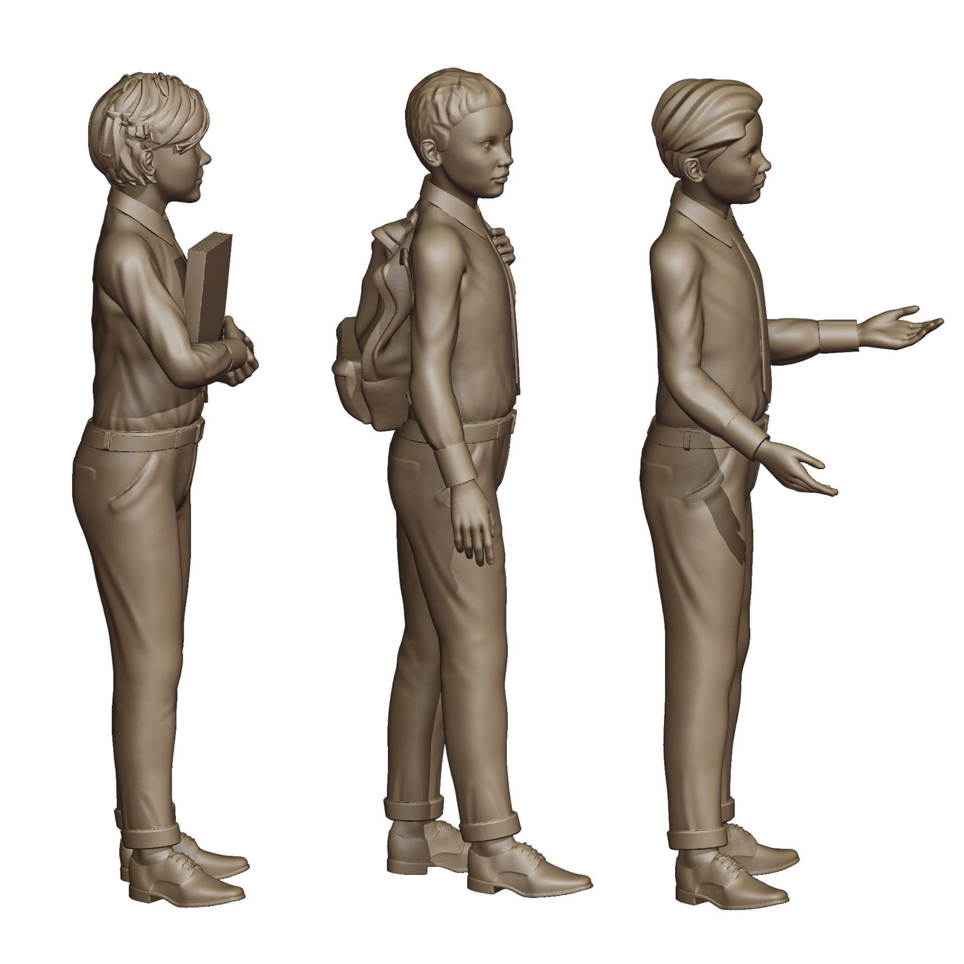 Students Diorama Pack 3D model 3D printable | CGTrader