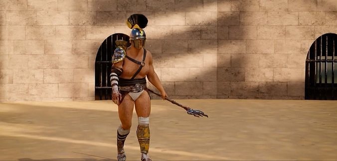 GLADIATOR ARENA BATTLE 3D model animated rigged | CGTrader