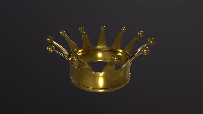 3D model Gold crown 3D Model VR / AR / low-poly | CGTrader