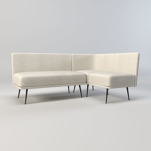 3D model modular seating - modular sofa - lounge seating - couch VR ...