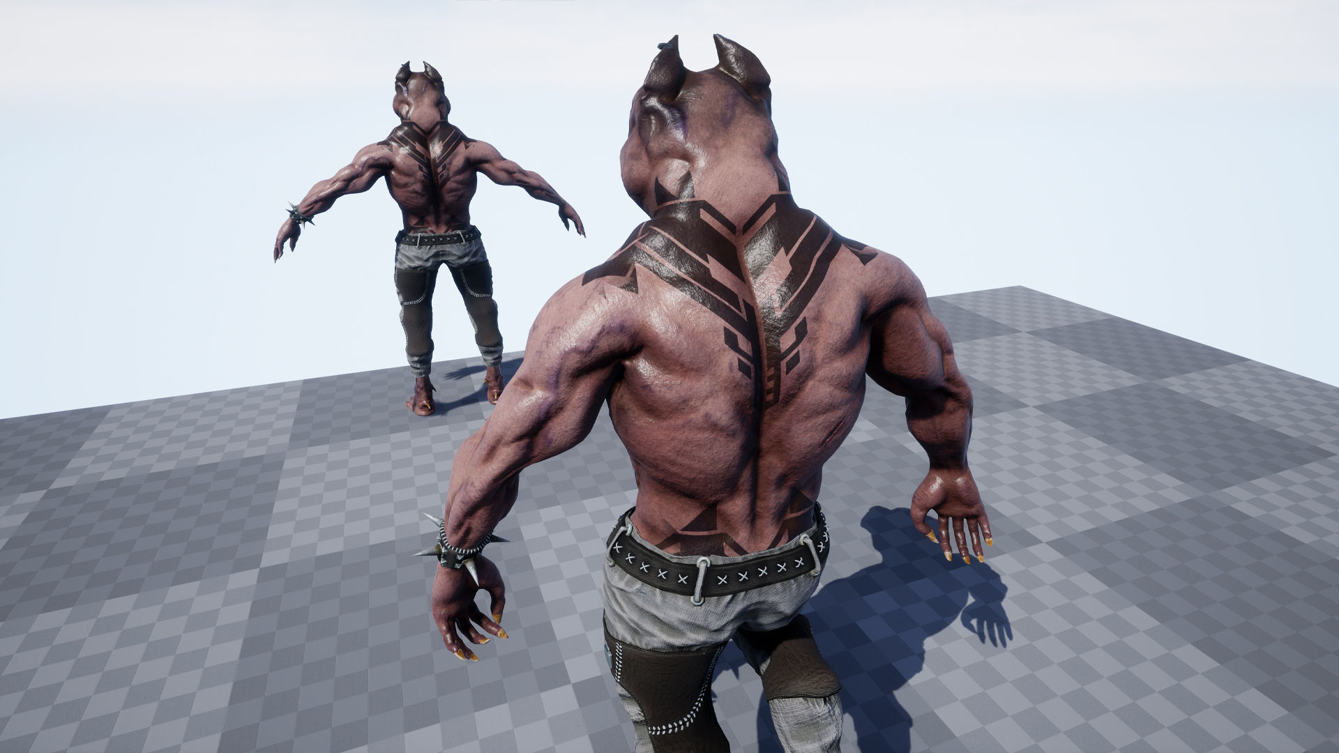3D model Pitbull Mutant VR / AR / low-poly | CGTrader