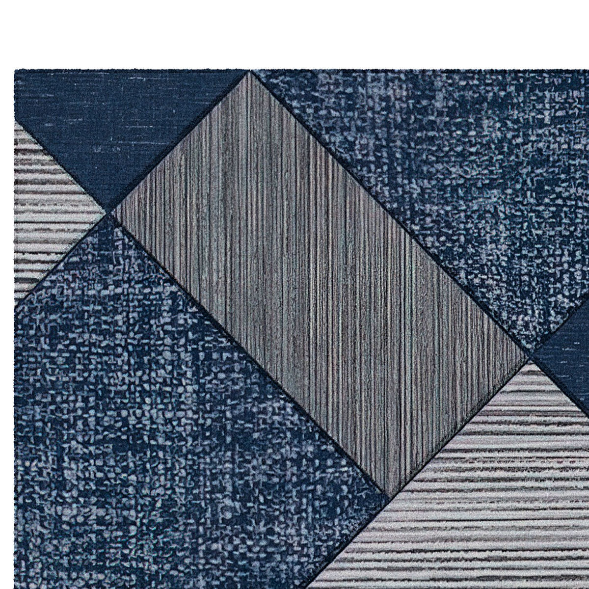 Blue Geometric Patchwork Geometric Wallpaper 3D model | CGTrader