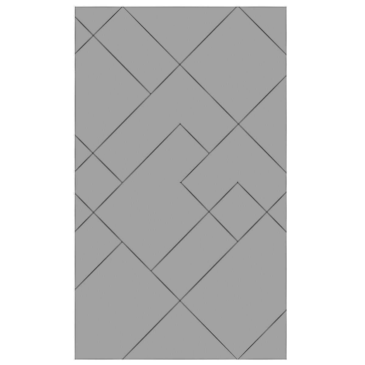 Blue Geometric Patchwork Geometric Wallpaper 3D model | CGTrader