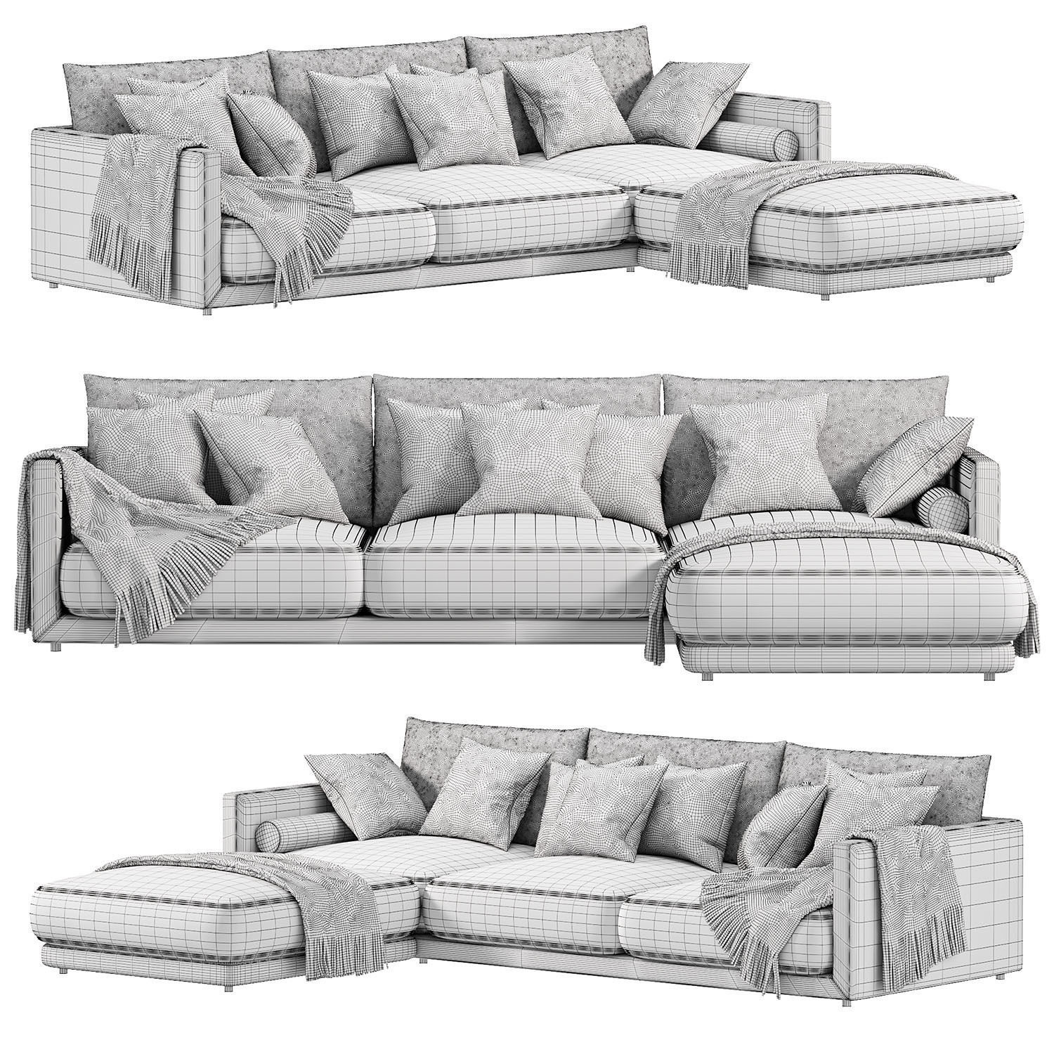 Onte corner sofa 3D model | CGTrader