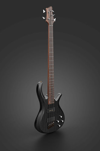 3D model Stagg BC300LH 4-String Fusion Electric Left-Handed Bass Guitar ...