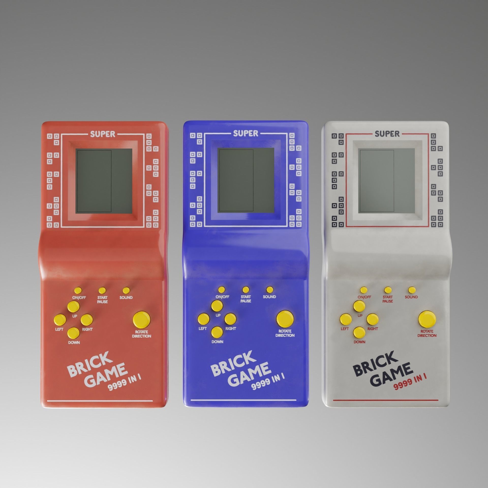 3D model BRICK GAME HANDHELD REALISTIC VR / AR / low-poly | CGTrader