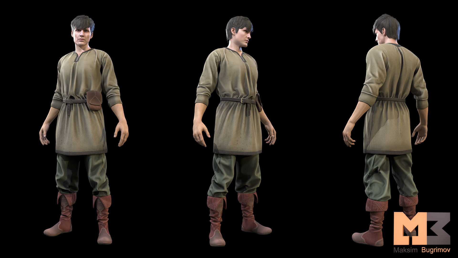 3D model NPC Characters Male Pack VR / AR / low-poly | CGTrader