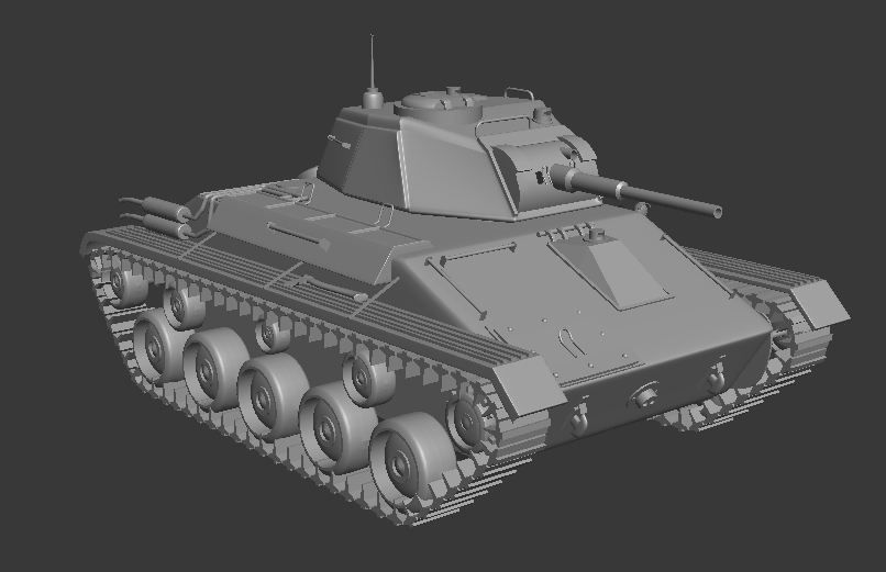 Ww2 old T80 Soviet Union 1943 Light Tank military tank 3D model | CGTrader