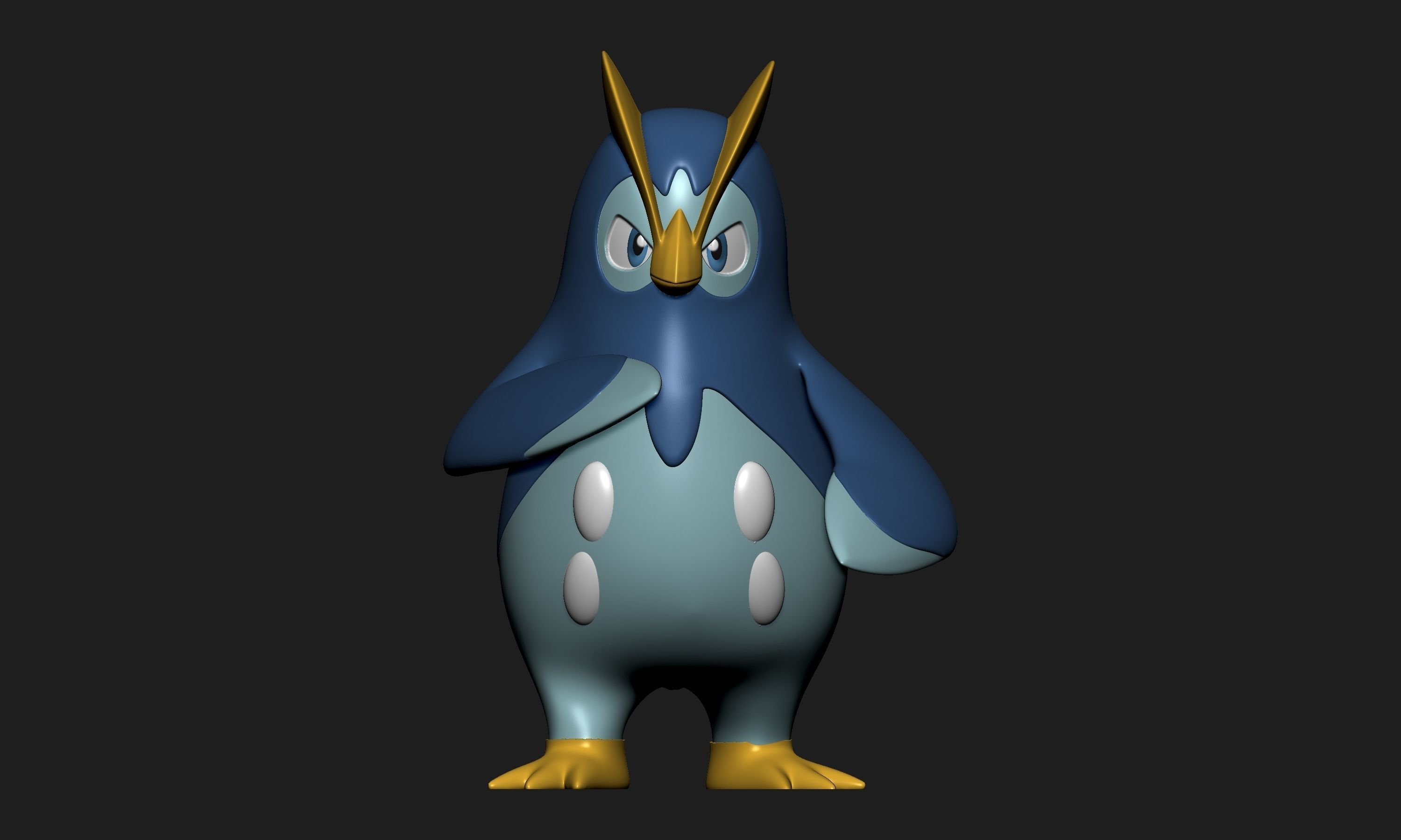Pokemon - Piplup Prinplup and Empoleon with 2 poses 3D model 3D ...