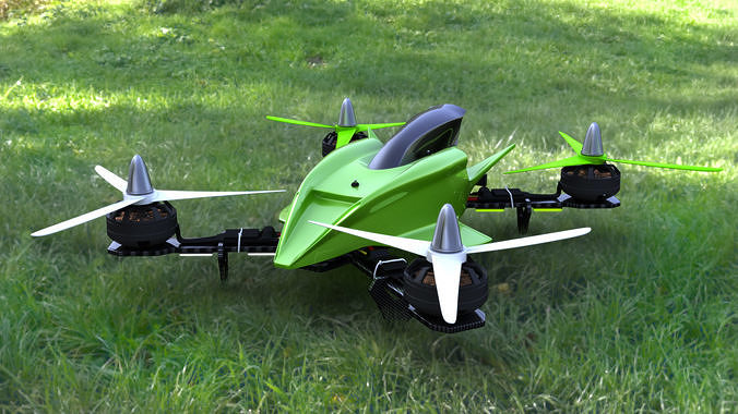 Remote control racing drone 3D model | CGTrader